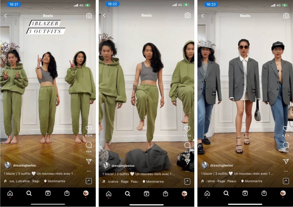 Les Réels Mode Sur Instagram : La Tendance De La Transition Invisible
